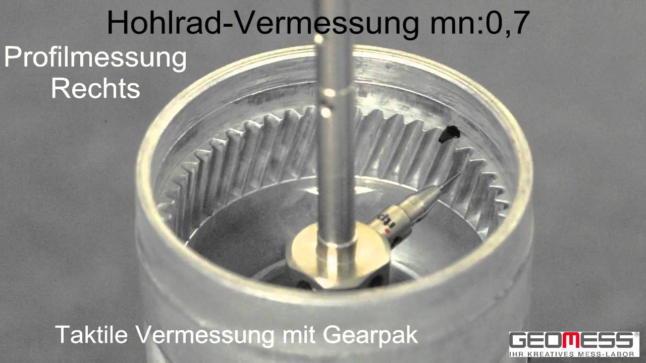 Hohlrad Vermessung - YouTube