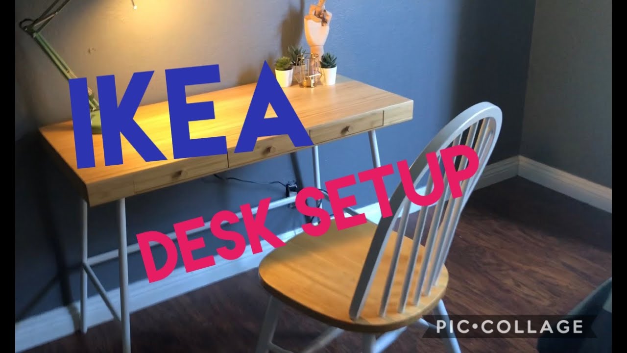 My IKEA Desk Setup - YouTube