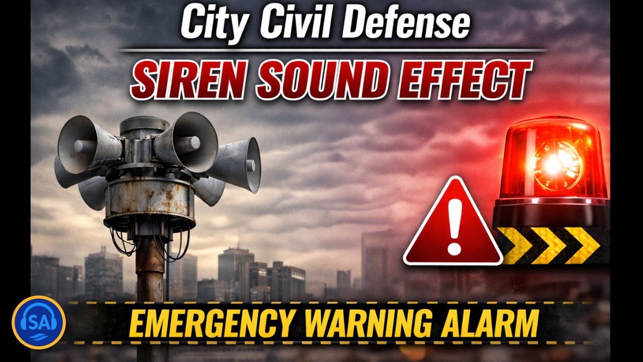 🚨 City Civil Defense Siren Sound Effect | Emergency Warning Alarm - YouTube