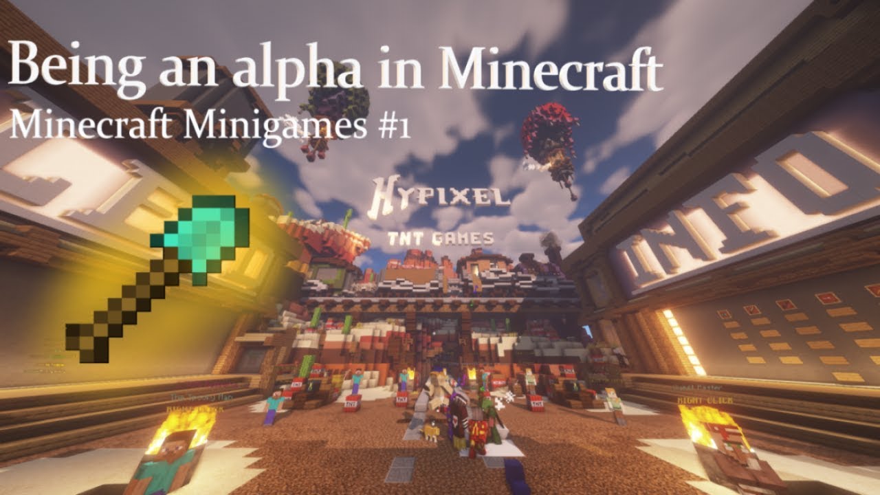 How to be an Alpha Player in Minecraft- Minecraft Minigames #1 - YouTube
