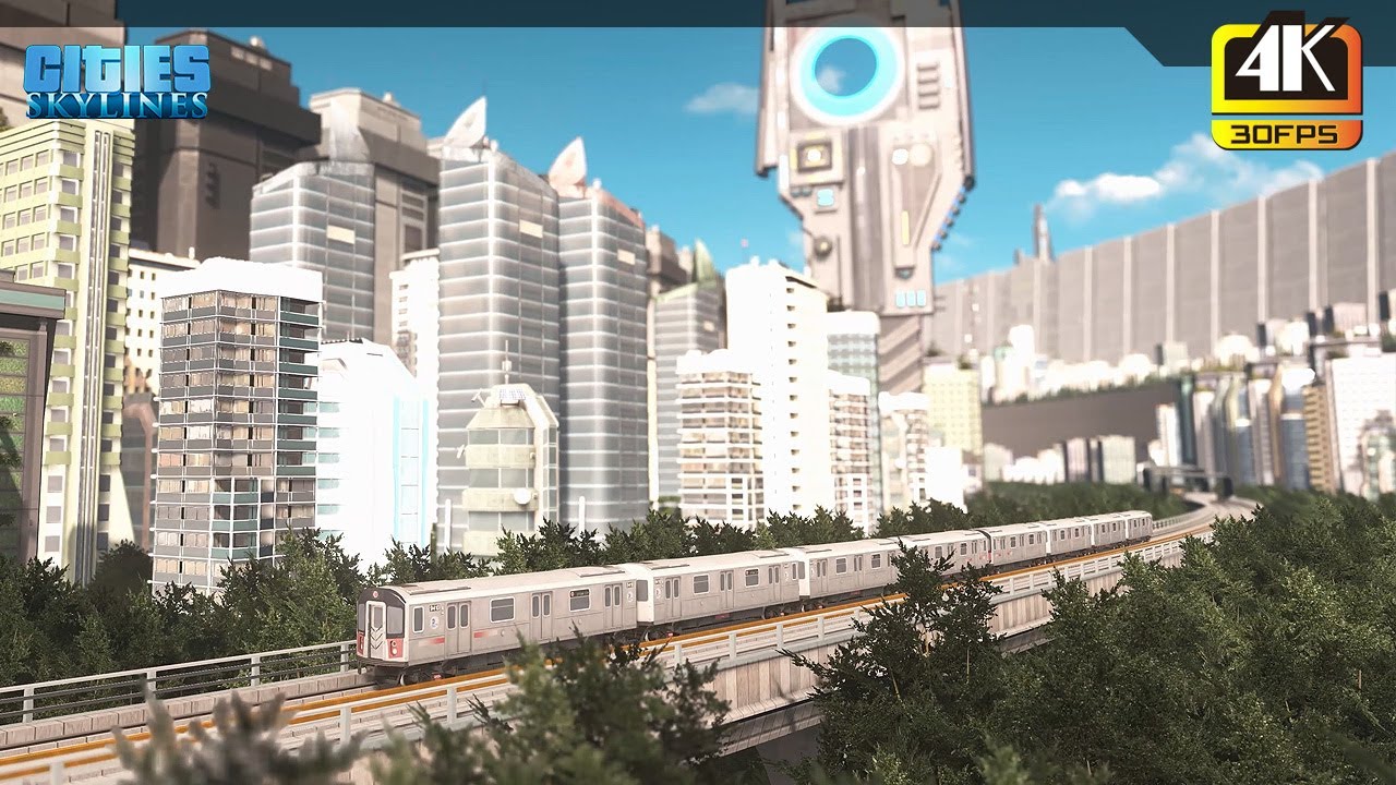 Atlantis City Metro ★ Cities Skylines ★ [ 4k ] - YouTube
