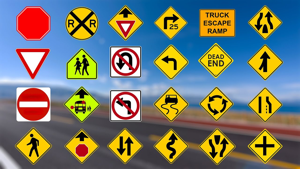 🚦 California Road Signs You MUST Know! (Part 1) 🛑 - YouTube