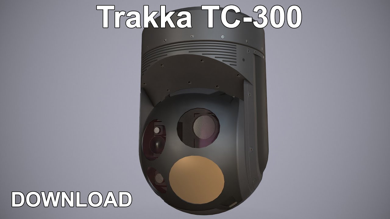 Helicopter Camera TrakkaCam TC 300 3D Model - YouTube