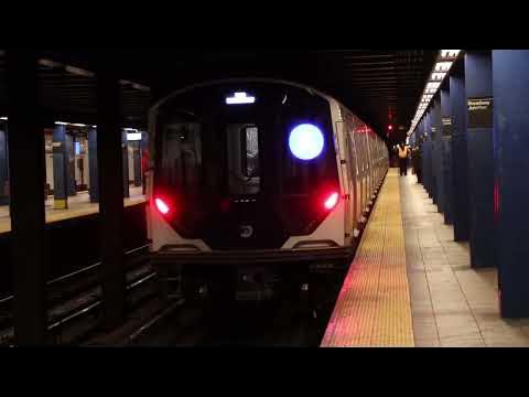 MTA NYCT Subway: Kawasaki Rail Car Company R211A (A) Train departs from Broadway Junction - YouTube
