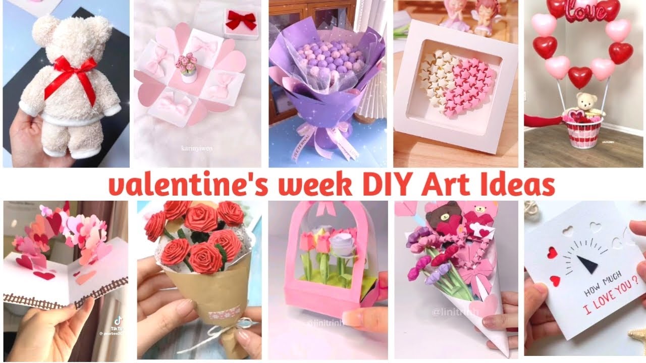 DIY Valentine's Week Crafts! ️Cute Handmade Gift Ideas for Rose Day to ...