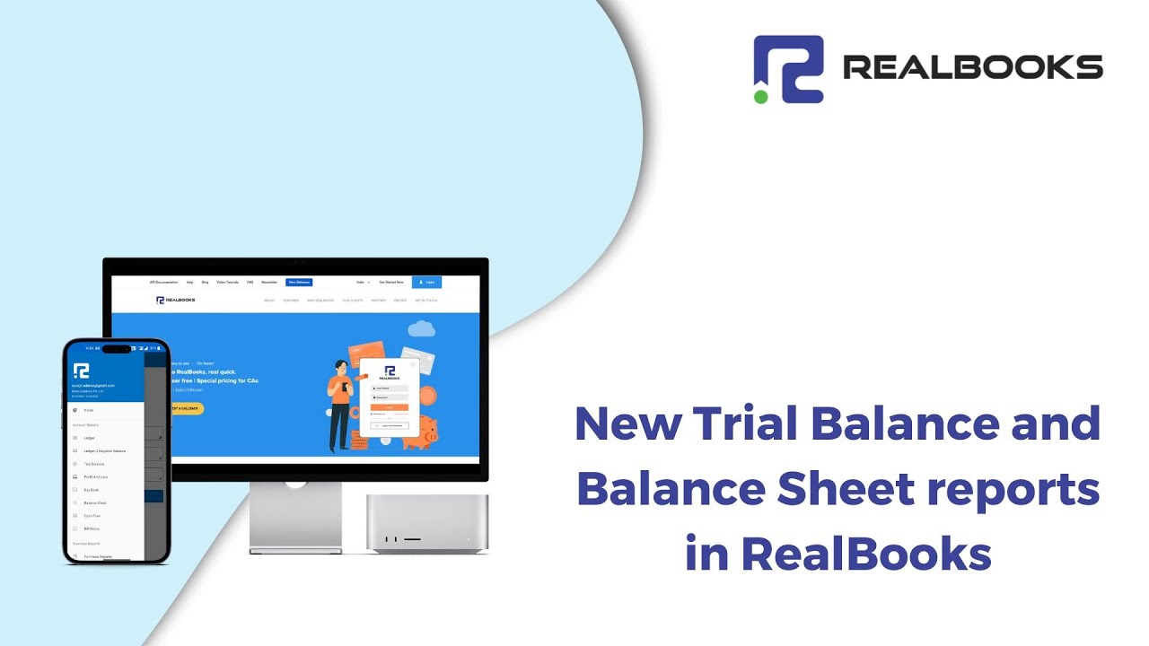 New Trial Balance and Balance Sheet Report - RealBooks | Online ...