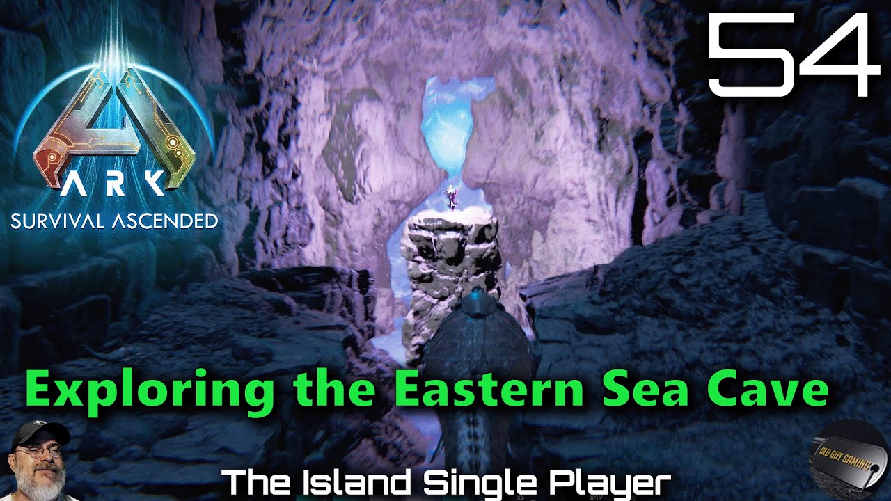 Ark Survival Ascended The Island | E54 Exploring the Eastern Sea Cave ...