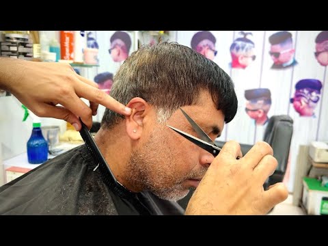 How to medium length haircut | Scissor over comb haircut | Haircut with ...