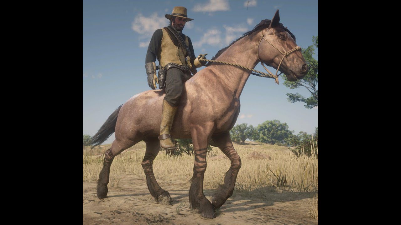 I caught rare Tiger striped mustang Horse in red dead redemption 2 # ...