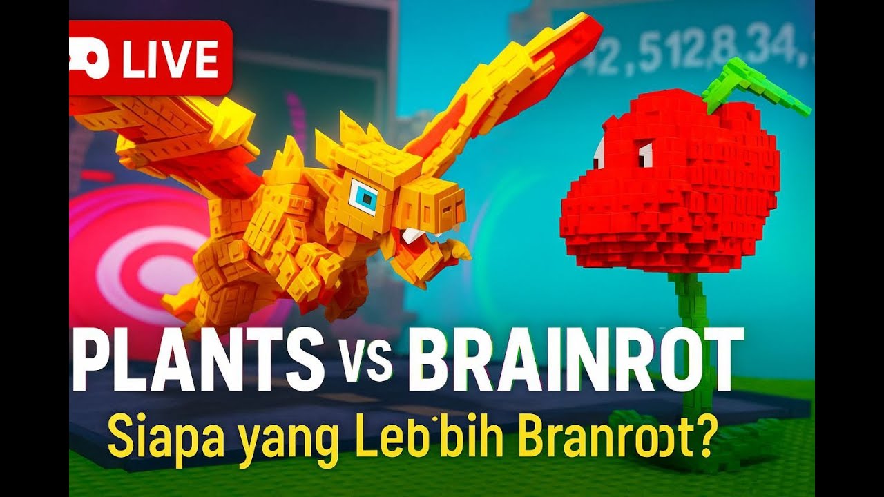 (RELIVE) LIVE Plants vs Steal A Brainrot | Update PvB Secret 67🔥😱 - YouTube