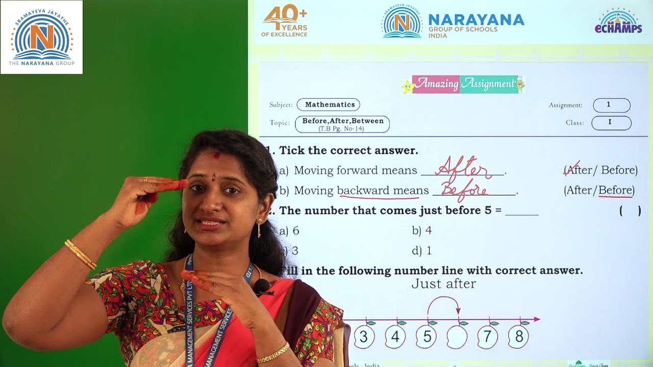 MATHS CLASS 1 ASSIGNMENT I KEY - YouTube