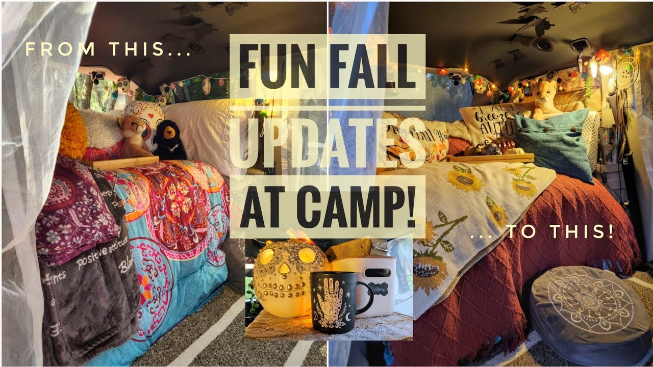 Fun Fall Reset Updating My Minivan Camper at Camp for the Next Season ...