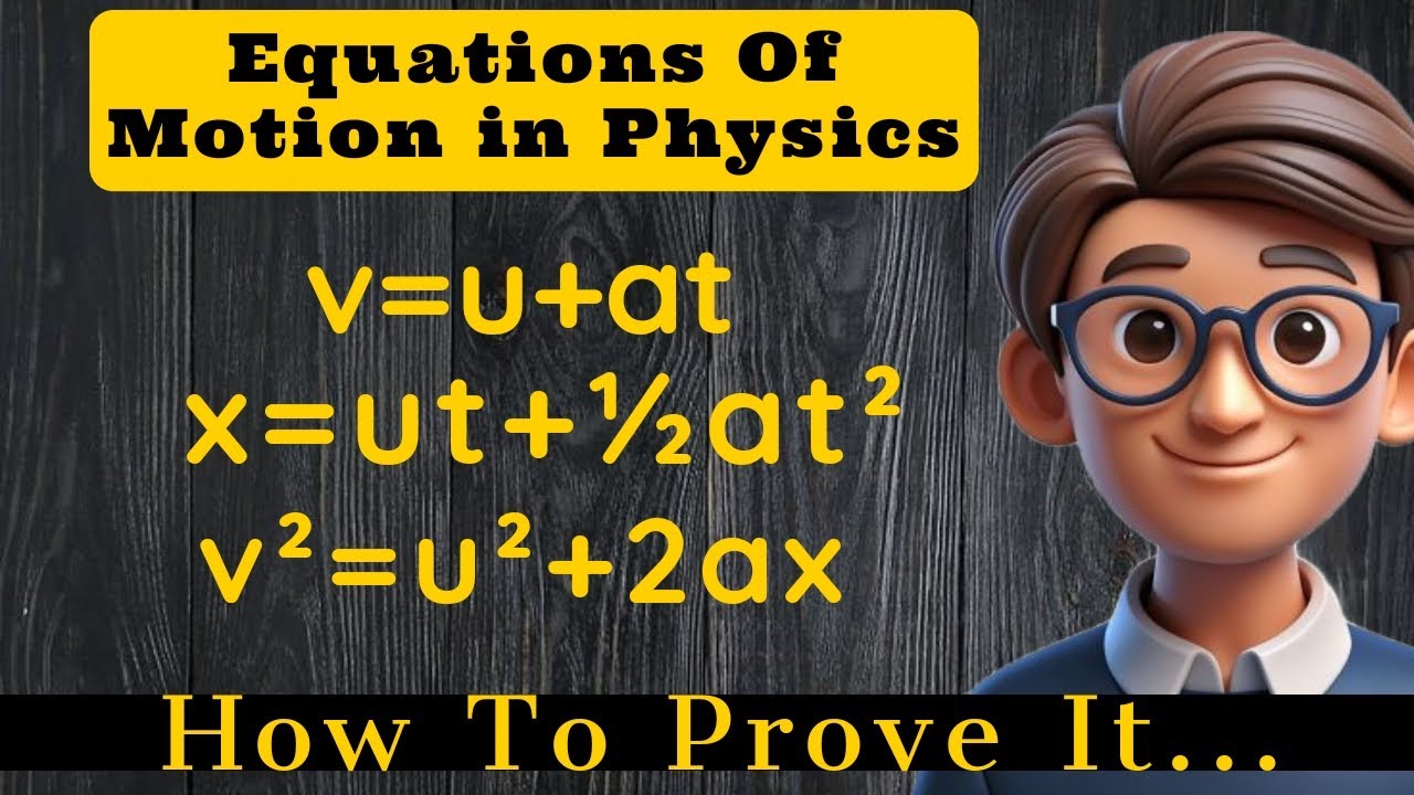 Japan: HOW TO PROVE THE EQUATIONS OF MOTION IN PHYSICS - YouTube