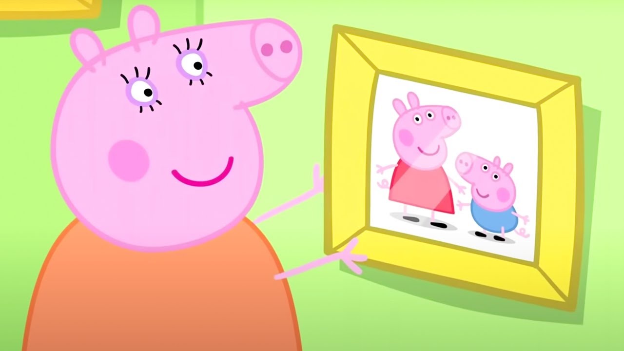 Peppa Pig in Hindi - Daddy Pig Frame Laga Rahe Hai - हिंदी Kahaniya ...