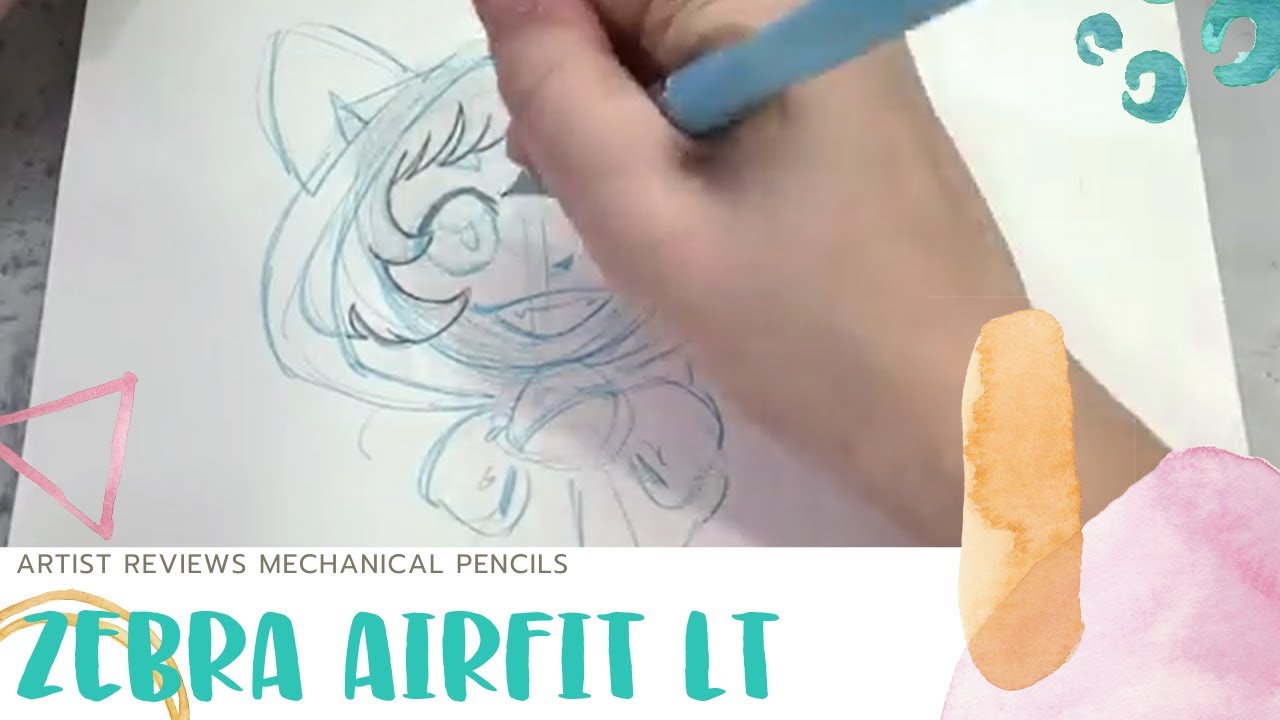 Zebra Airfit LT- Artist Reviews Mechanical Pencils - YouTube