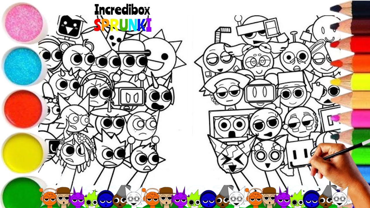 Incredibox Sprunki New Coloring Pages🌈🎶 How to Color All Original ...