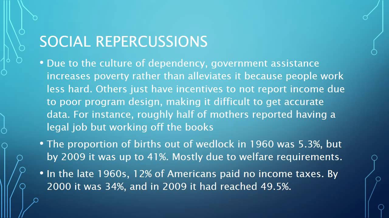 Dependence on government assistance programs - YouTube