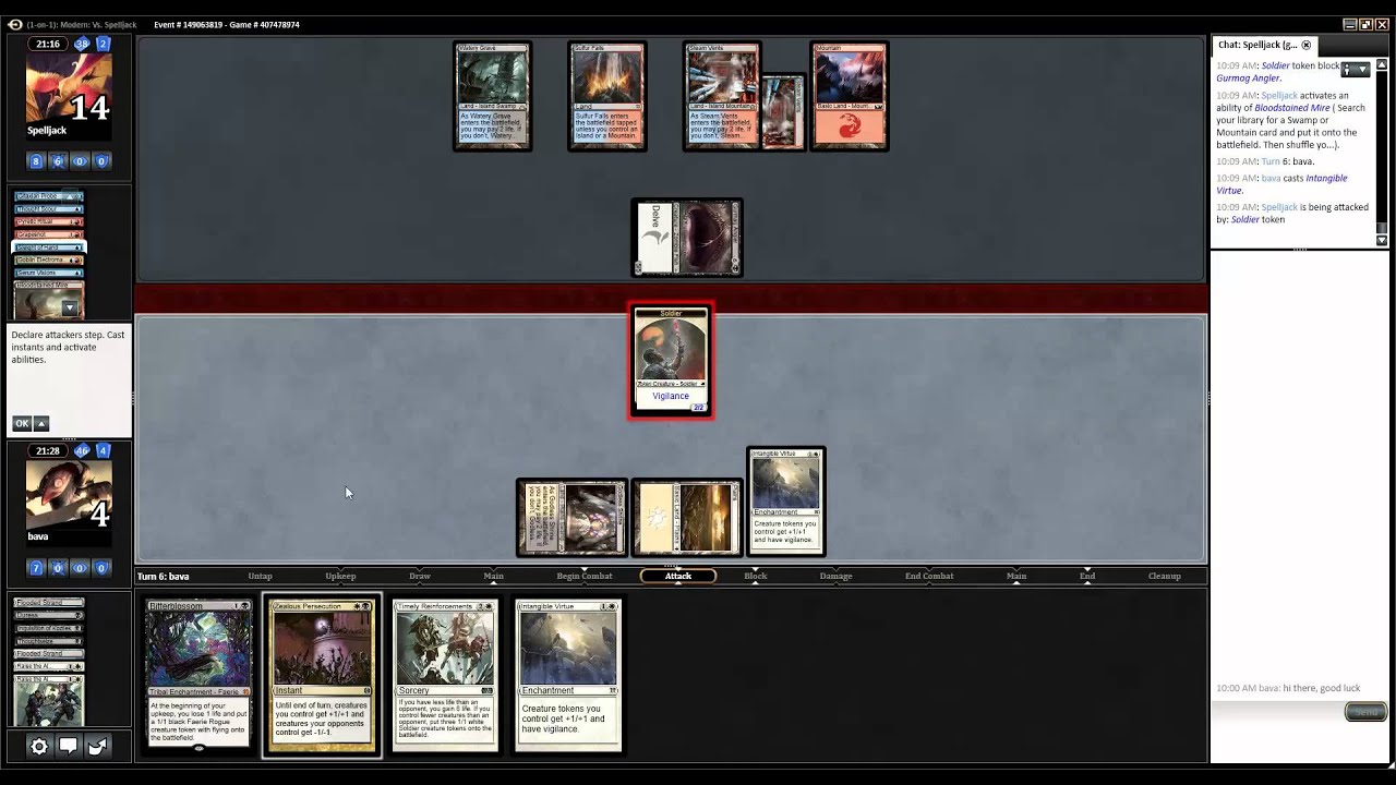 MTG Modern WB Tokens vs Grixis Storm - YouTube