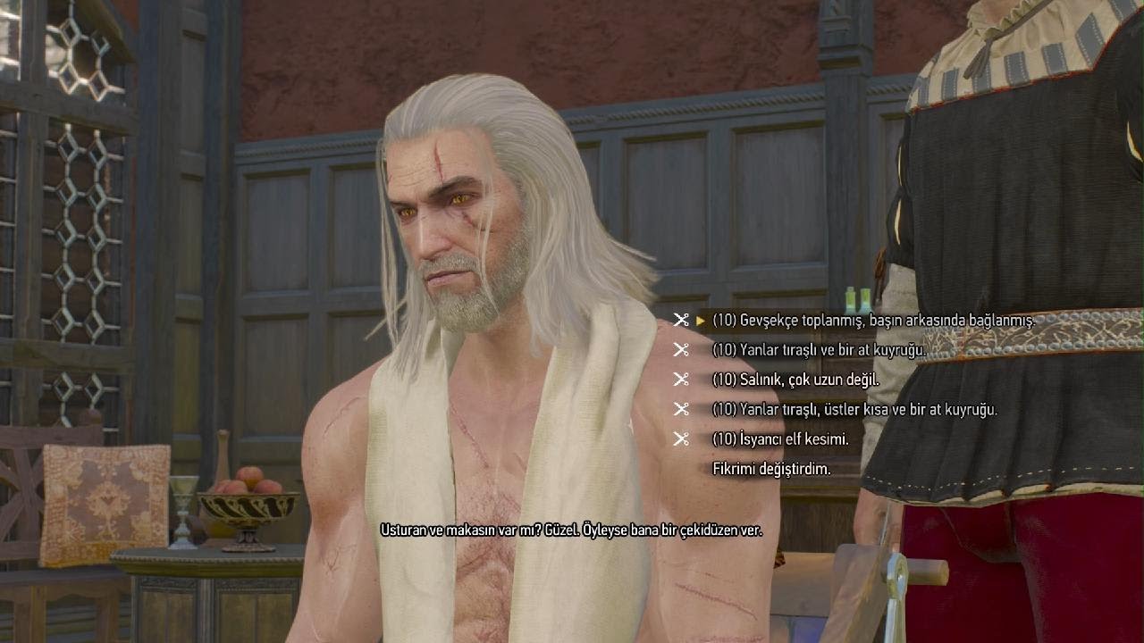 The Witcher 3: Geralt hairstyles - YouTube