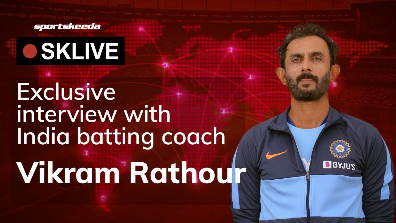 Exclusive interview with India Batting coach Vikram Rathour | SKLIVE ...