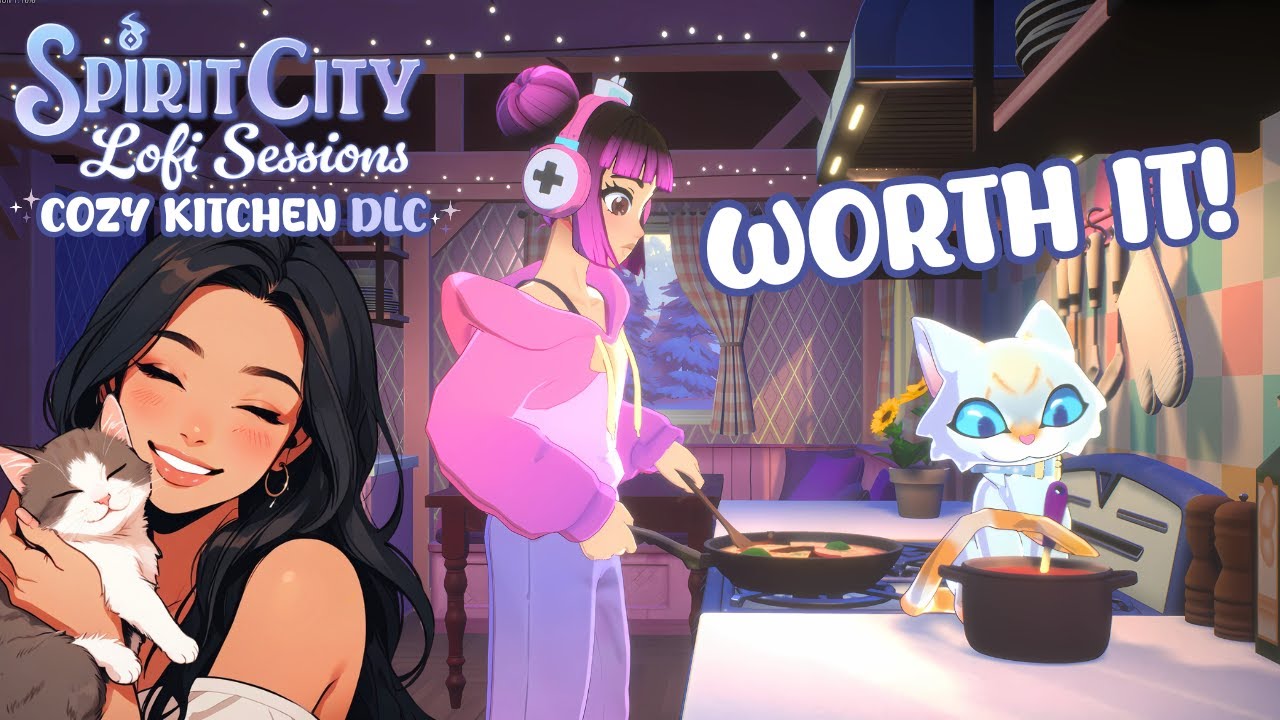 ASMR Gaming 🖱 Spirit City: Lofi Sessions - Cozy Kitchen DLC Review! Soft Spoken | Relaxing Music ...