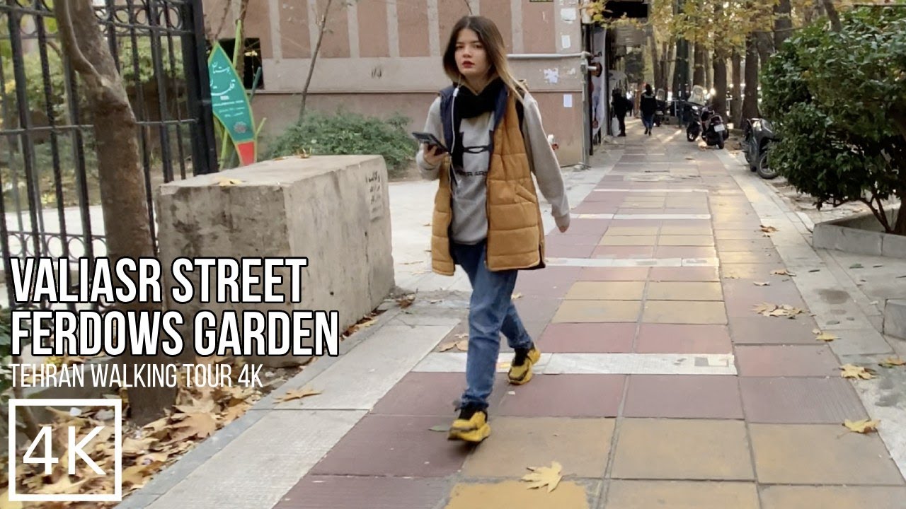Valiasr Street Walking Tour 4K | Tehran _ Iran, December 2023 - YouTube