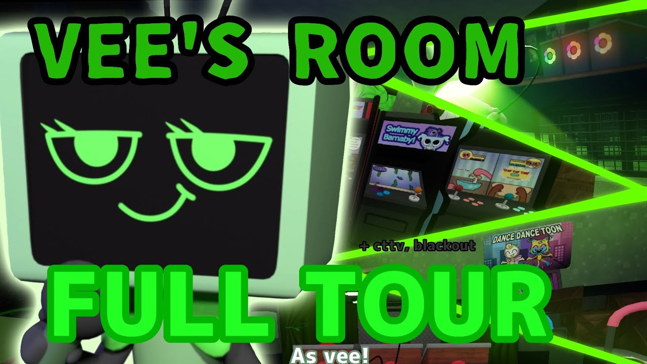 🖥🔋 Vee's room : TOUR || Dandy's world VEE UPDATE ︎ full map showcase ...