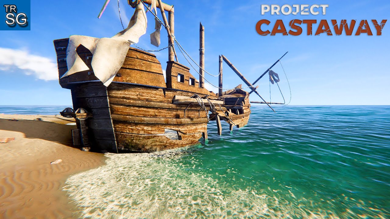 First Day in this Tropical Island Survival - Project Castaway Gameplay ...