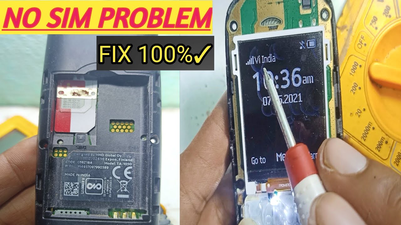 keypad Mobile No SIM Card Problem|Nokia Mobile SIM Card Problem Fix ...
