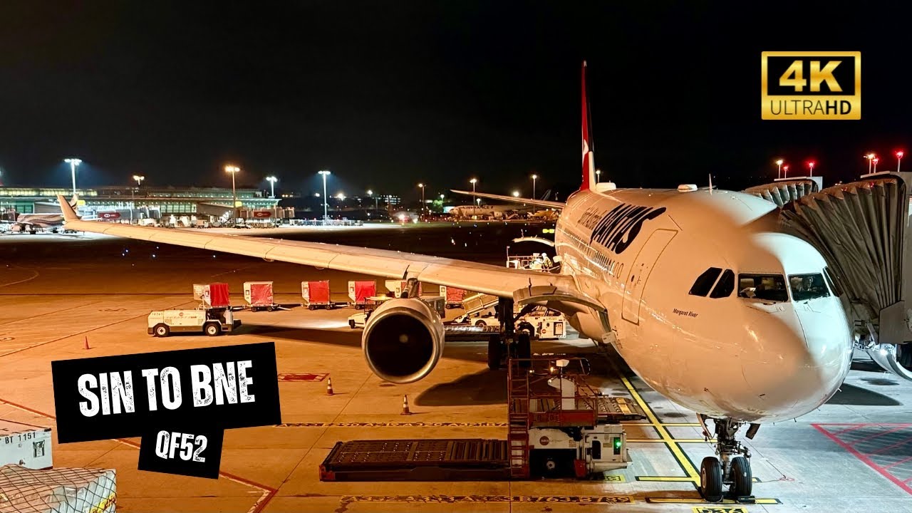 QANTAS A330-200 QF52 Economy Class - Singapore to Brisbane, Not A Fan ...