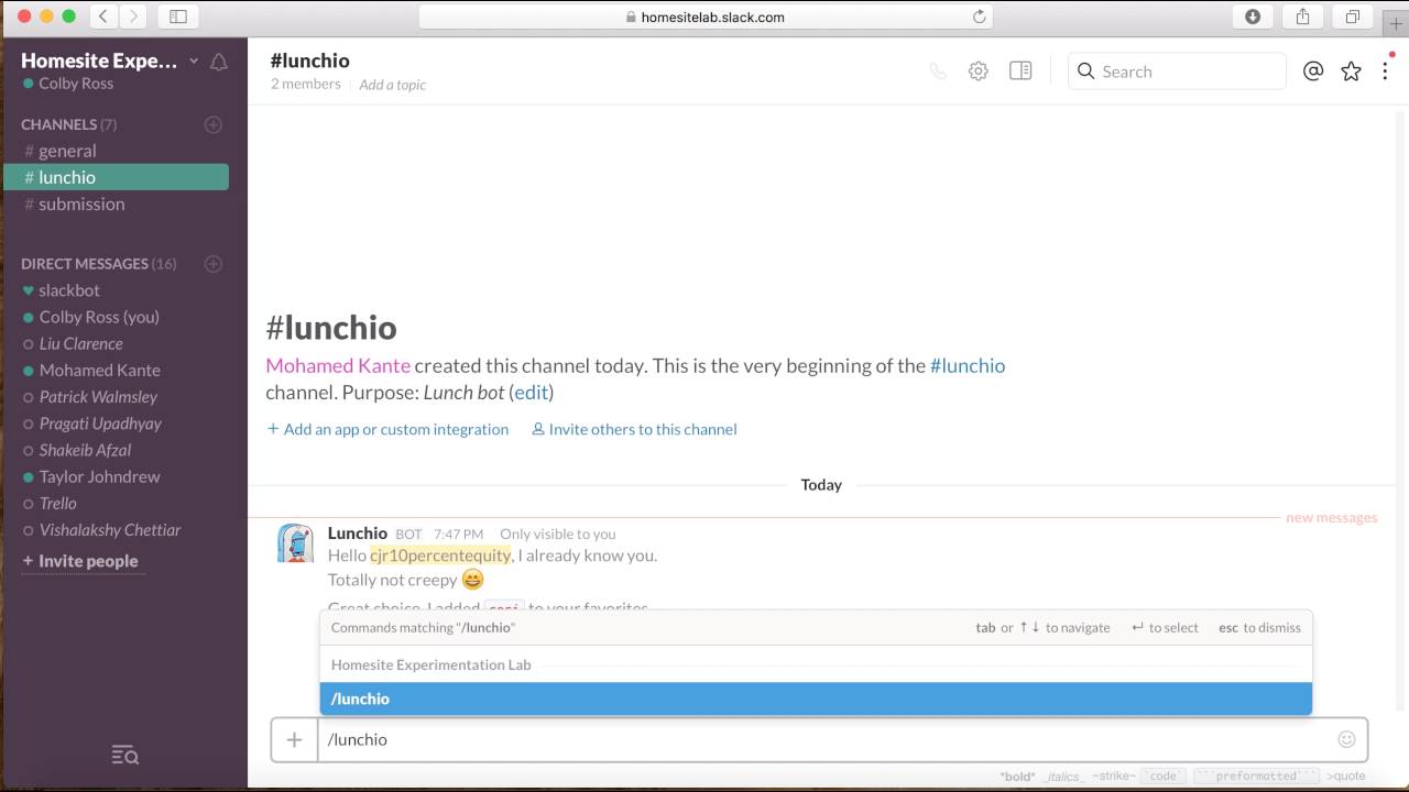 Lunchio Demo - YouTube