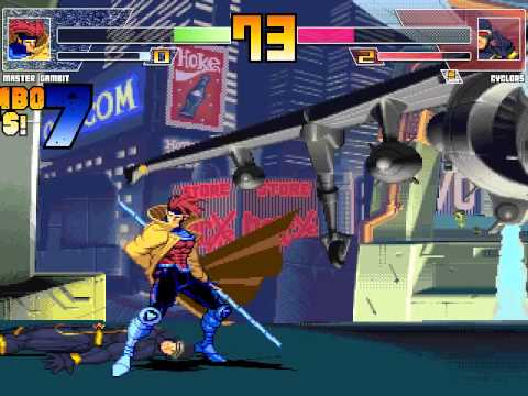 Intense Mugen Battle- Master Gambit vs. Cyclops - YouTube