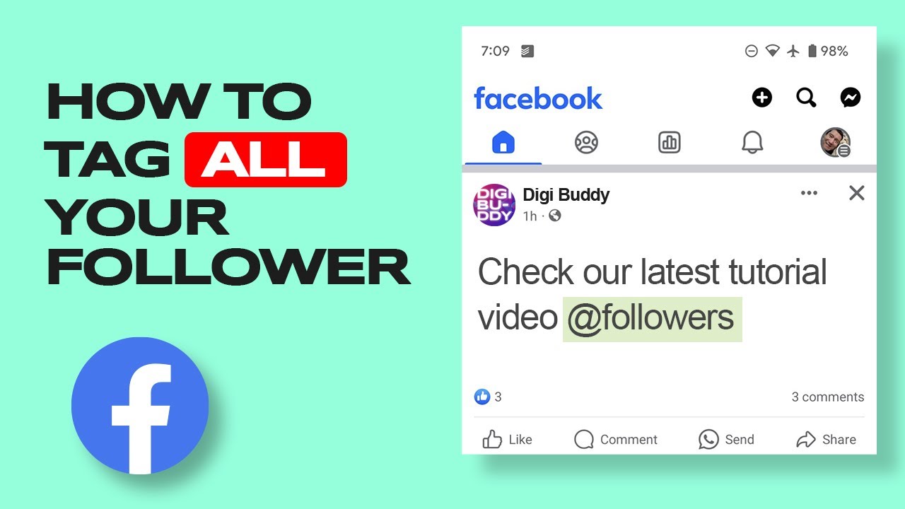How to Tag All Your Followers on Facebook Page - YouTube