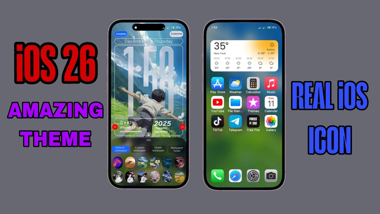 iOS 26 BEST LOCK SCREEN THEME FOR HYPER OS 1/2/3 AND MIUI - YouTube
