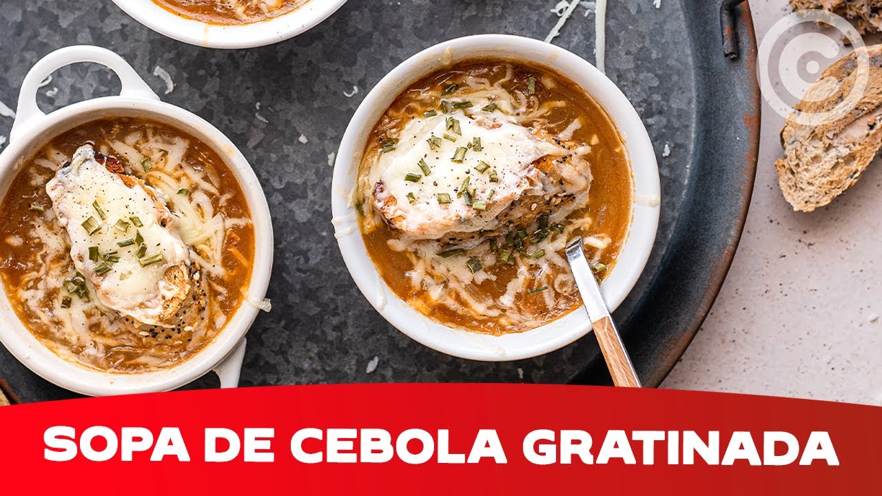 Como fazer Sopa de Cebola Gratinada - YouTube