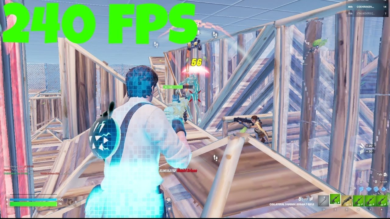 🪓 Fortnite 240 FPS Gameplay | Relaxing KB&M ⚽ - YouTube