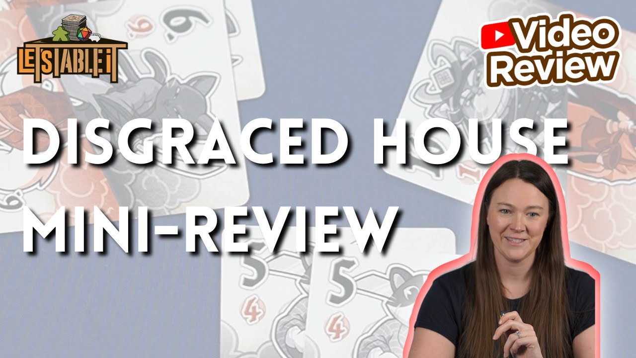 Disgraced House Card Game Review | Mini Review of a Unique Trick-Taking ...