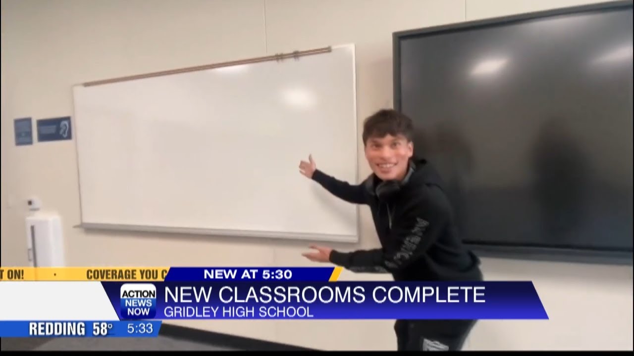 Sneak peek at the new classrooms at Gridley High School - YouTube