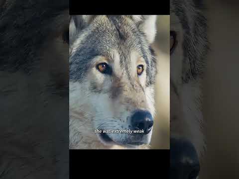 After the wolf king was killed in battle, the pregnant female wolf raised the six cubs alone.