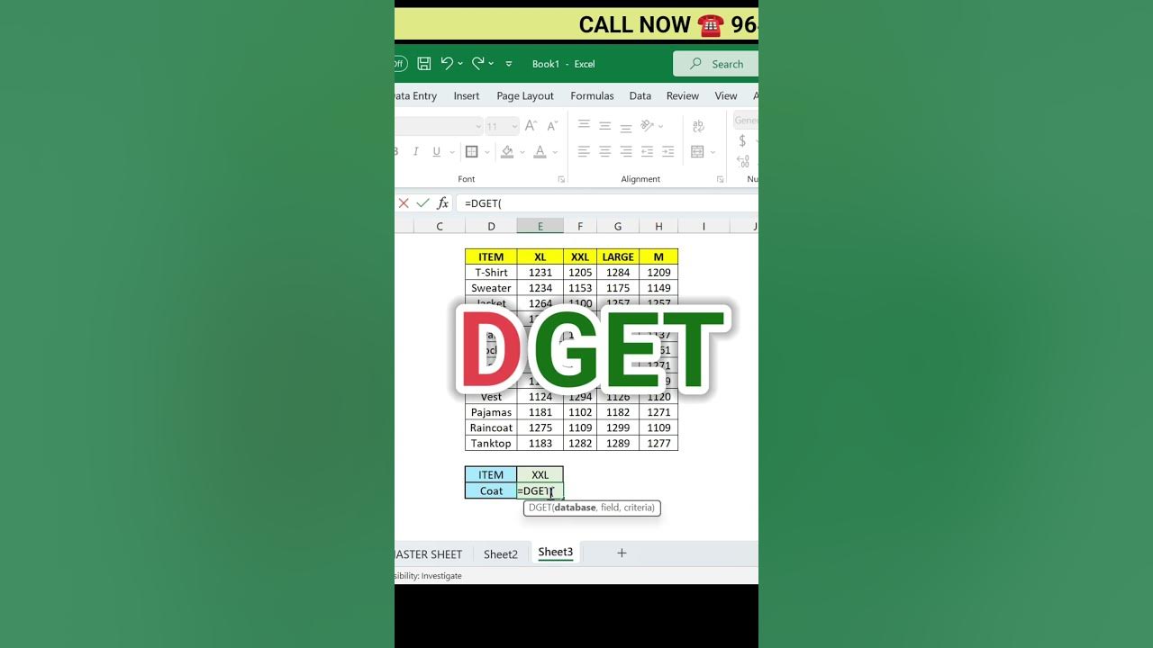 Excel Dget Function Friendly Use Function Easy To Use Than Vlookup