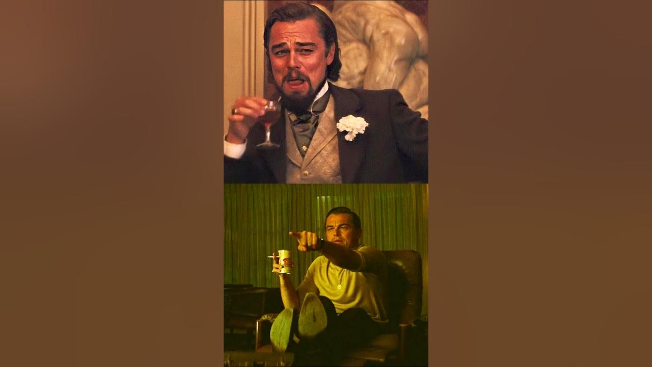 All Leonardo Dicaprio movie meme pointing django face laughing - YouTube