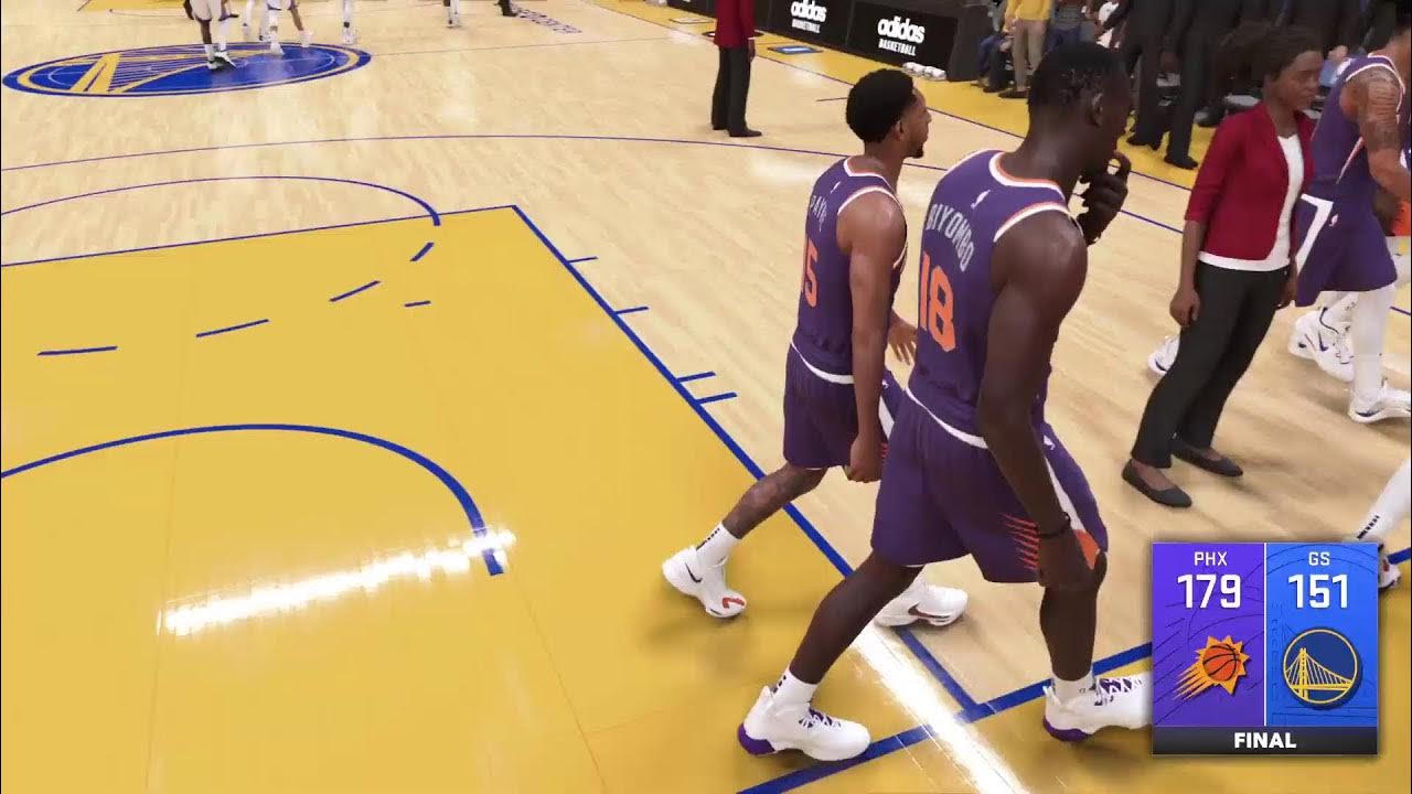 NBA 2K Gameplay: Phoenix Suns vs. Golden State Warriors - YouTube