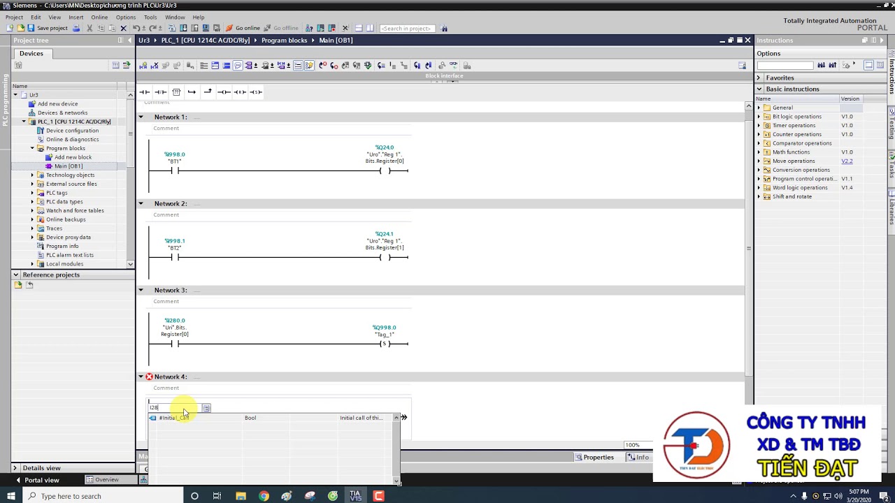 SIEMENS - Giao tiếp truyền thông chuẩn PROFINET PLC S7 - 1200 và ROBOT Universal UR3 Video 2 ...