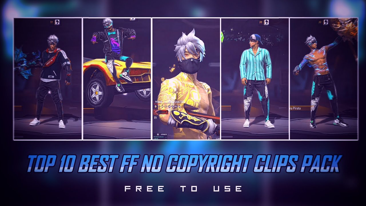 FREE FIRE TOP 10 BEST CLIPS | FREE FIRE NO COPYRIGHT VIDEO CLIPS | FREE ...