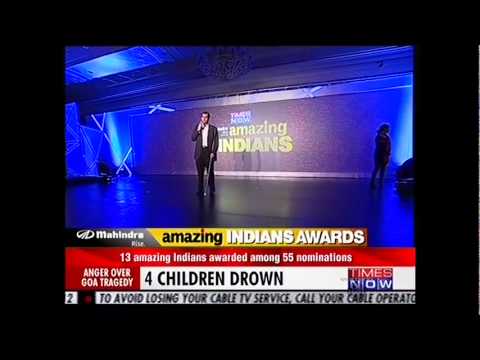 Times Now Amazing Indians Award Ceremony- Ashish Goyal - YouTube