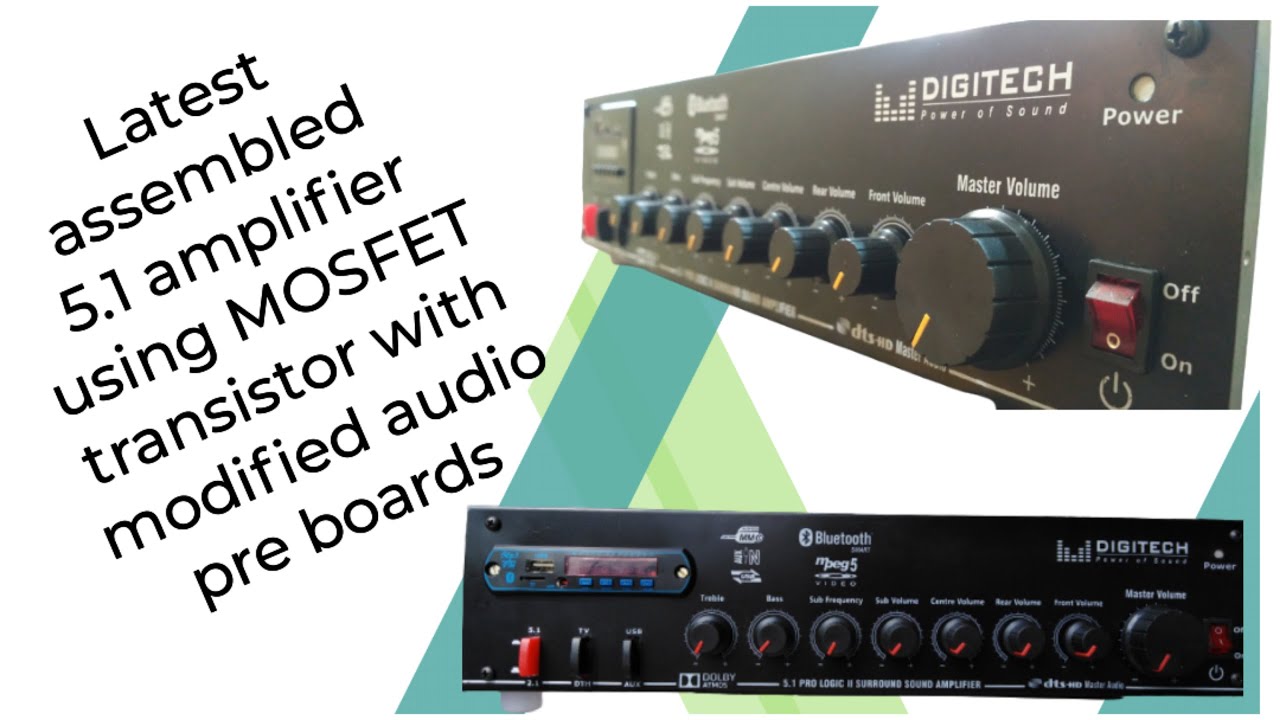 Latest assembled 5.1 heavy amplifier using MOSFET amp with fully ...