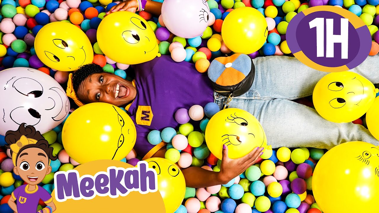 Meekah's Balloon Ball Pit | Blippi | 🚌Wheels on the BUS Songs! | 🚌 ...