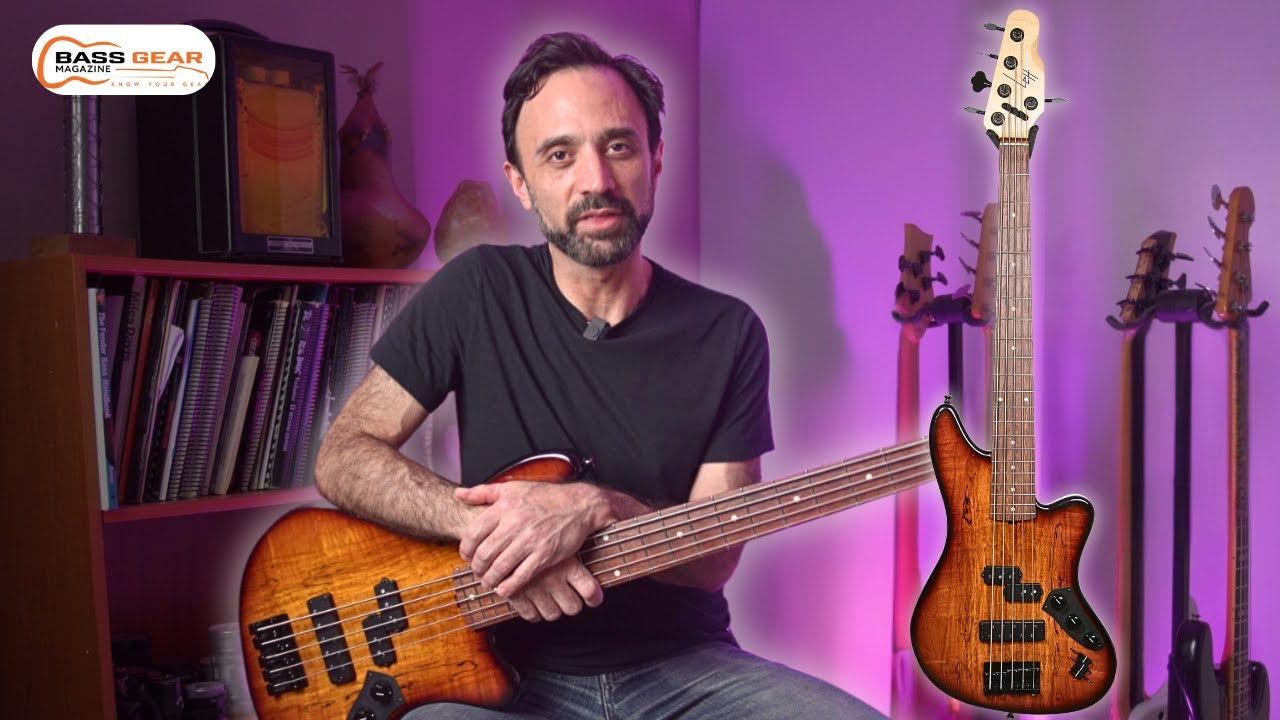 The LEH Offset 5 String Bass (Review) - YouTube