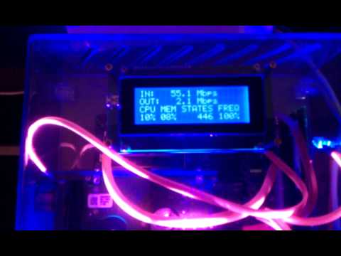 Custom firewall/router with LCD display - YouTube