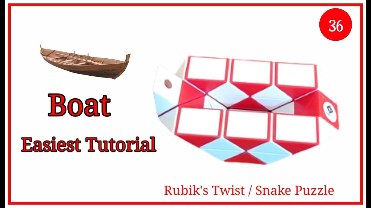How to make a Boat With Snake cube // Rubik's Twist // Snake Puzzle ...